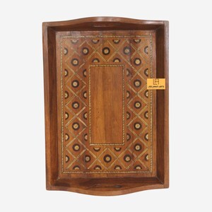 Wood Bone Inlay Tray | Home Décor Serving Tray | Kitchen Tray Dining ...