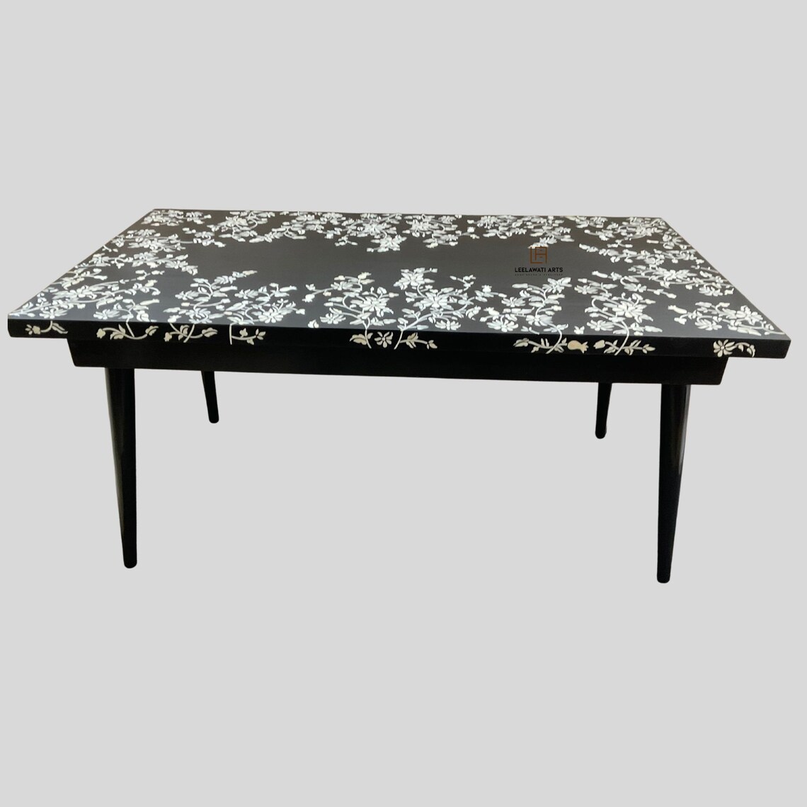 Bone Inlay Dining Table Home Décor Wood Bone Inlay Hall Table Study ...