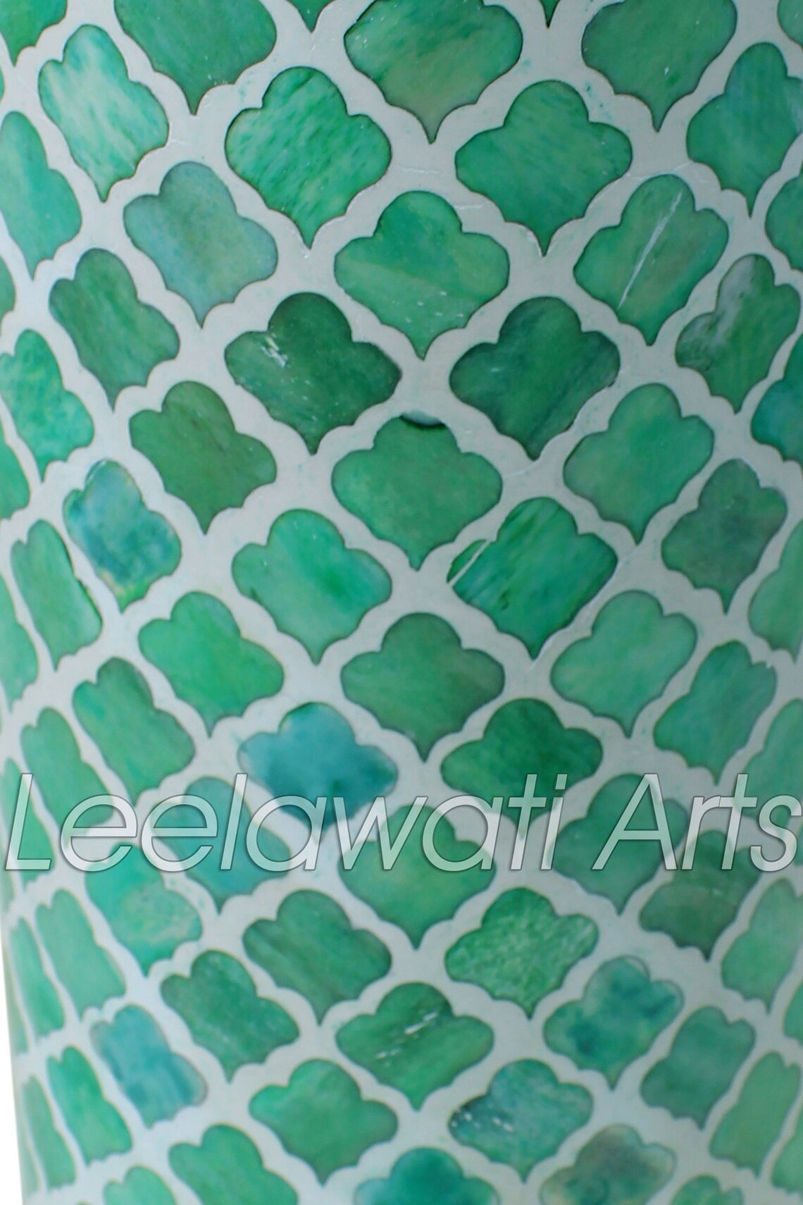 Vases Flower High Quality Bone Inlay Green Mughal Design | Etsy