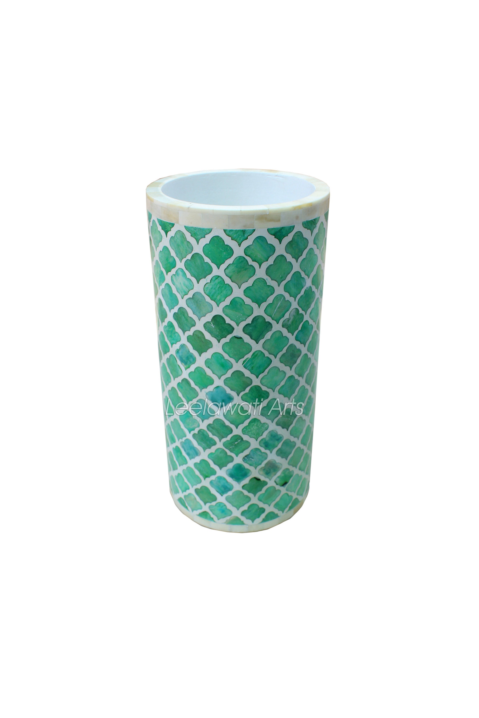 Vases Flower High Quality Bone Inlay Green Mughal Design Flower Pot - Etsy