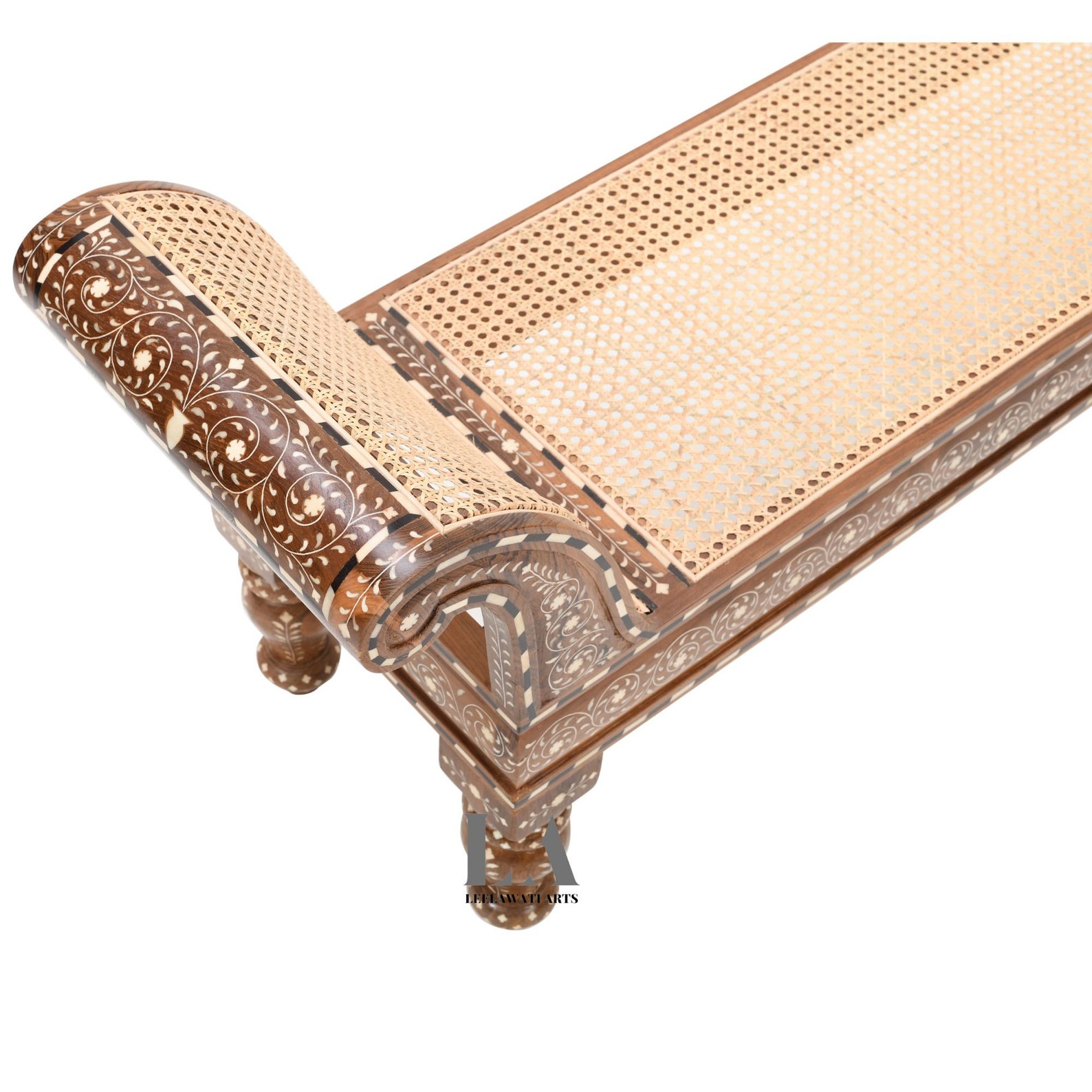 Leelawati Arts : Home Decorative Wood Bone Inlay Bench | Canning Bench ...