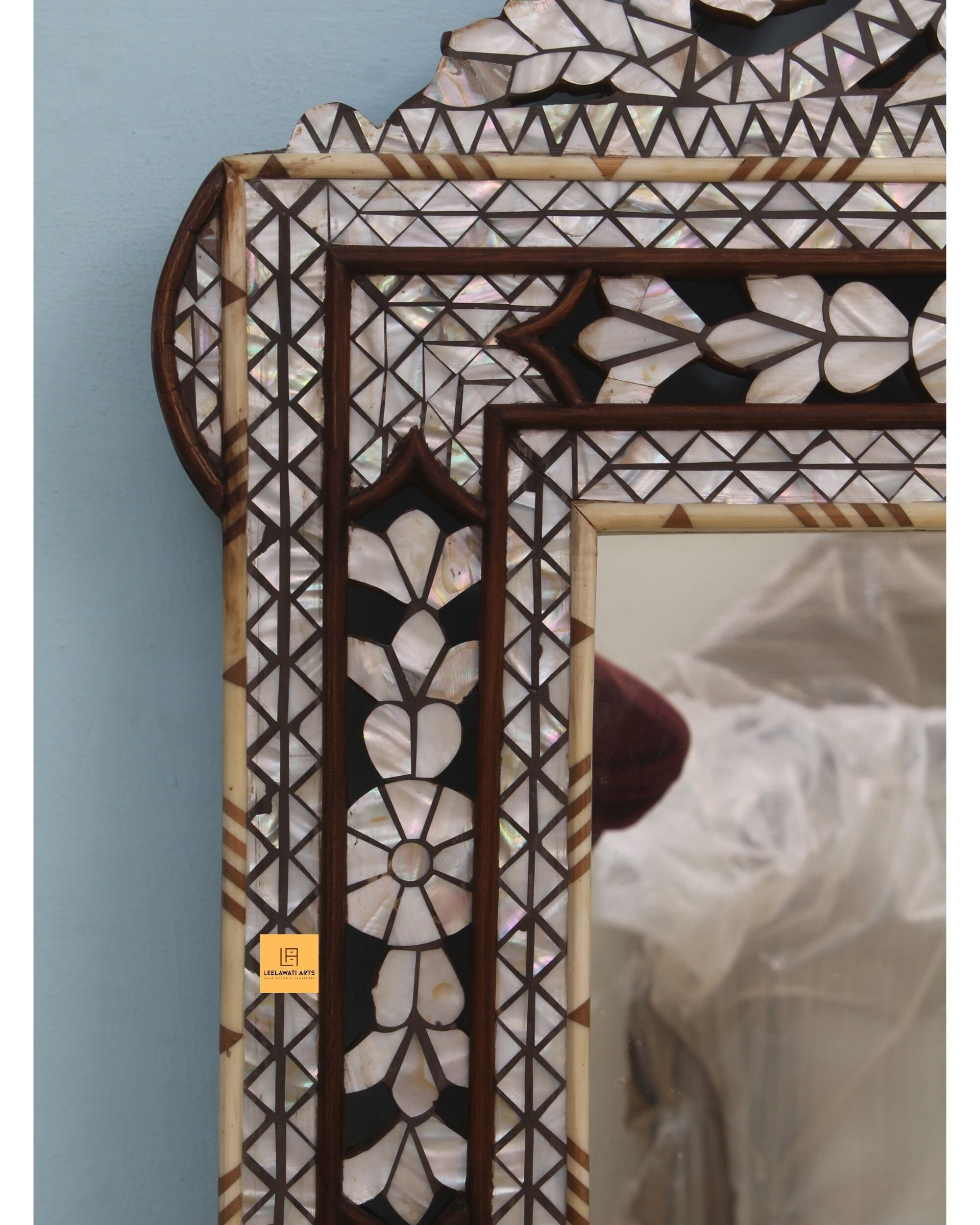 Wood Mirror Frame Moroccan Style Mehrab Design Mirror Framed - Etsy