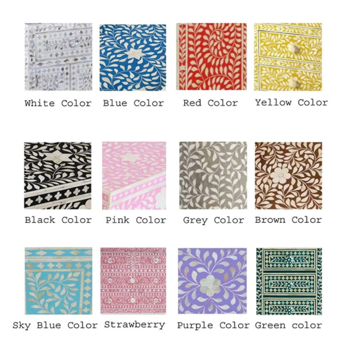 Vases Flower High Quality Bone Inlay Green Mughal Design - Etsy