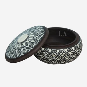 Wooden Bone Inlay Round Storage Box - Etsy