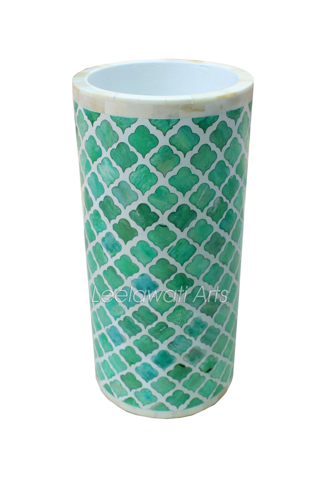 Vases Flower High Quality Bone Inlay Green Mughal Design - Etsy
