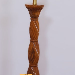 Wood Table Lamp Home Decorative | Wood Carving Design Lamp Night Stand ...