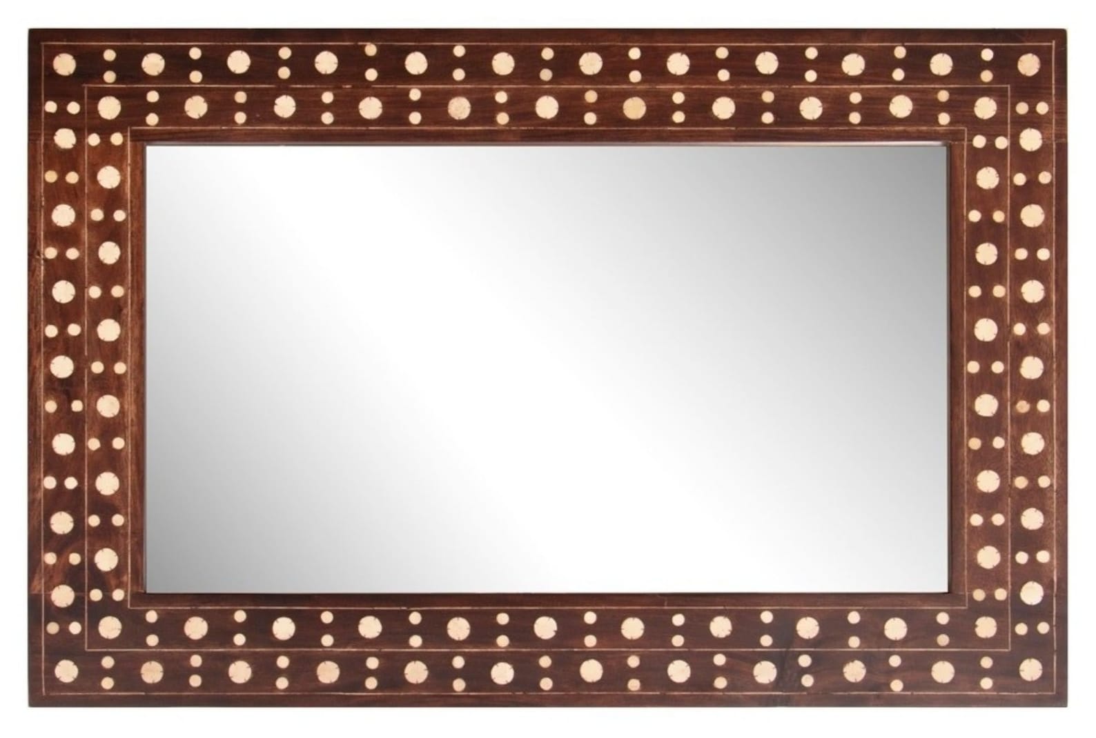 Luxury Home Décor Wood Bone Inlay Mirror Frame Bone Inlay Mirror Framed ...