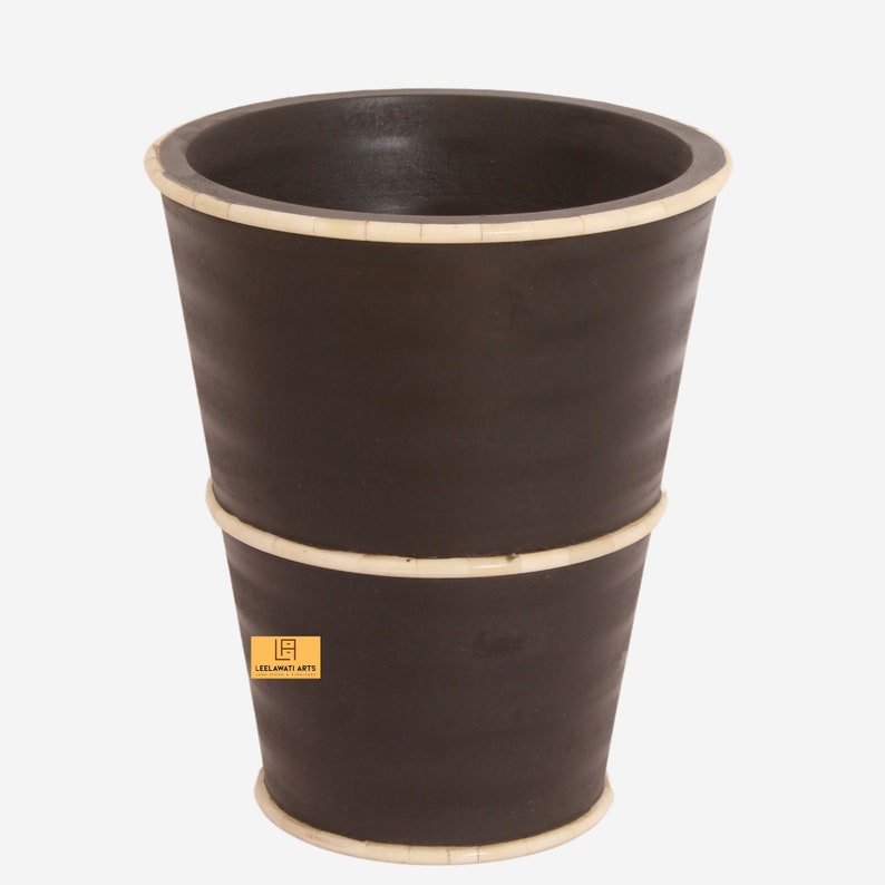 Home Decorative Bone Inlay Planter | Bone Inlaid Paper Duster | Bone ...