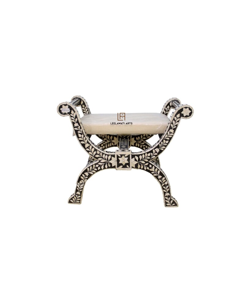 Luxury Bone Inlay Roman Chair Seat Chair ready to Move - Etsy