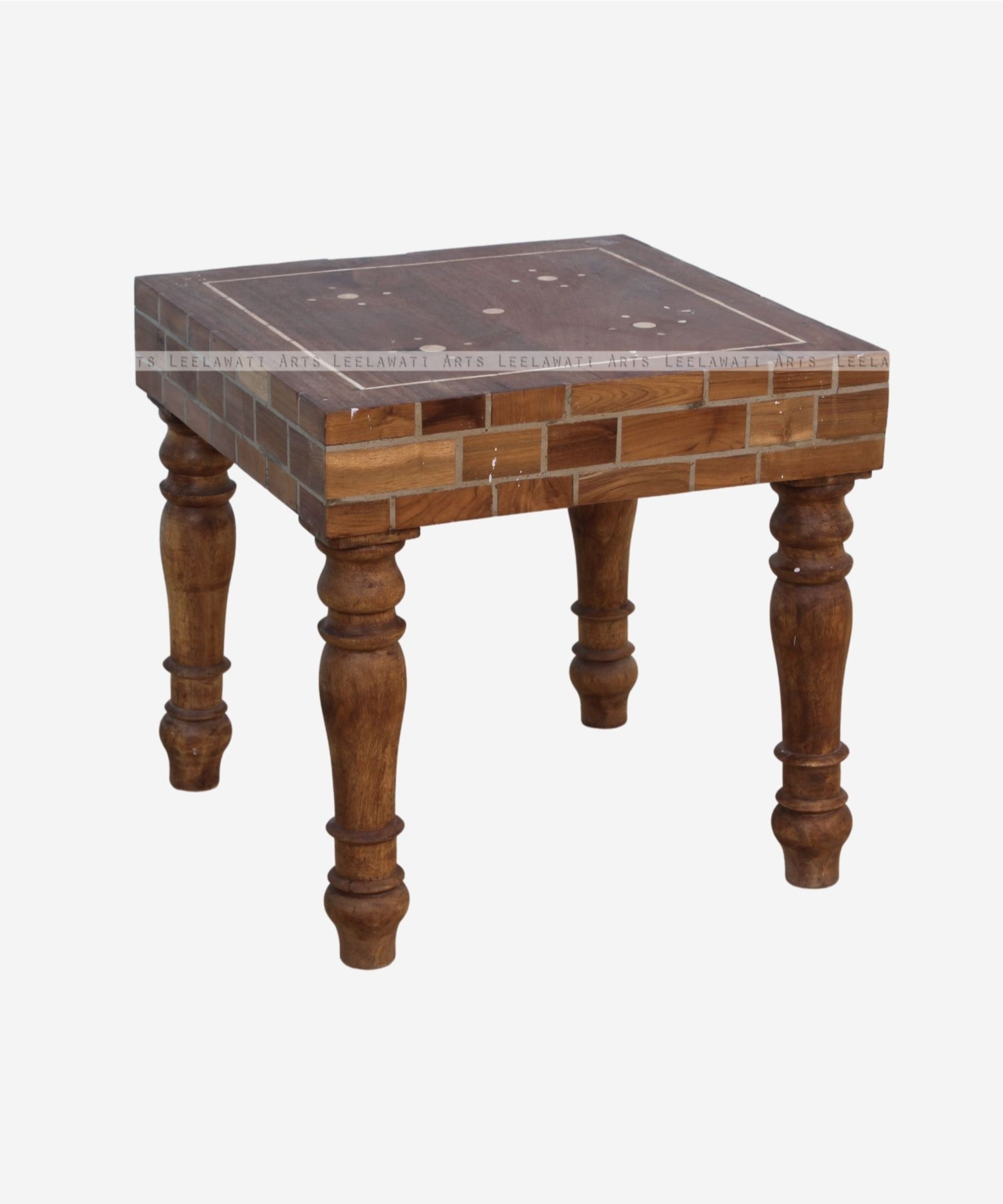 Wooden Bone Inlay Side Stool Table Antique Side Table Brand - Etsy