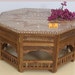 Wood Bone Inlay Coffee Table Wood Inlaid Coffee Table Octagonal Inlaid ...