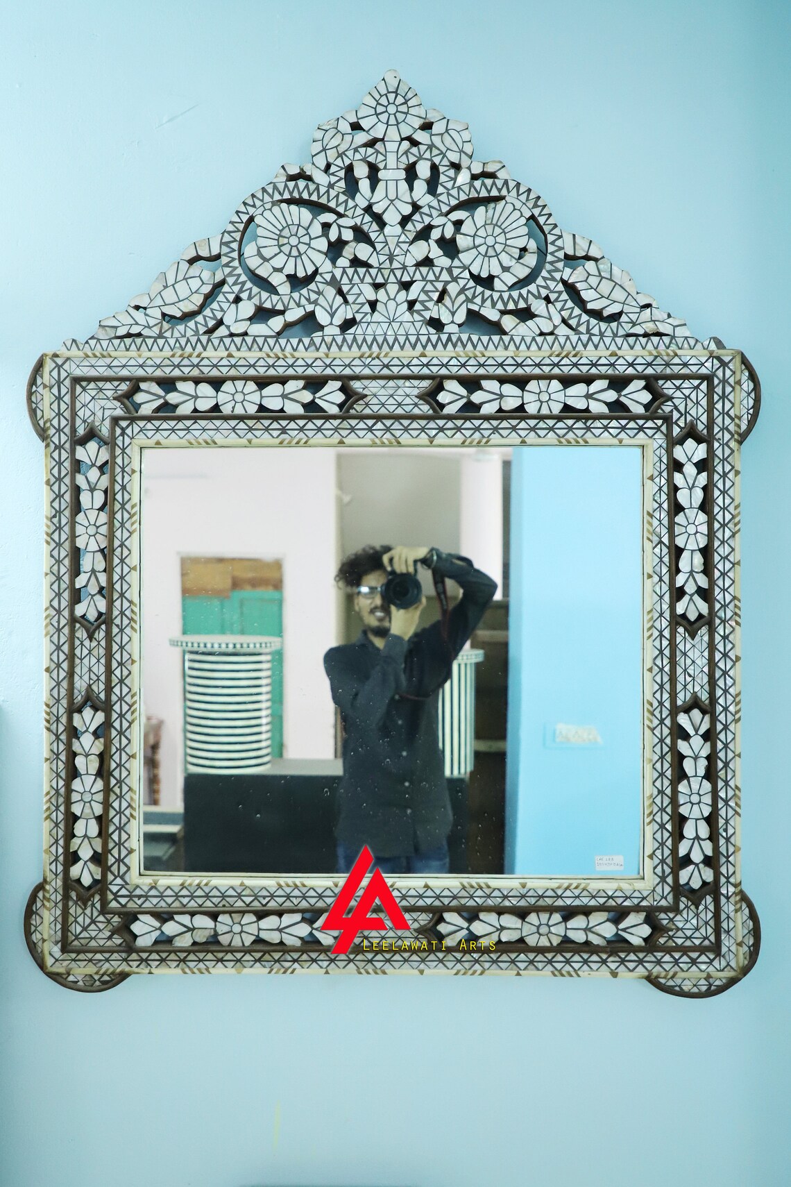 Wood Mirror Frame Moroccan Style Mehrab Design Mirror Framed | Etsy