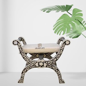 Luxury Bone Inlay Roman Chair Seat Chair ready to Move - Etsy
