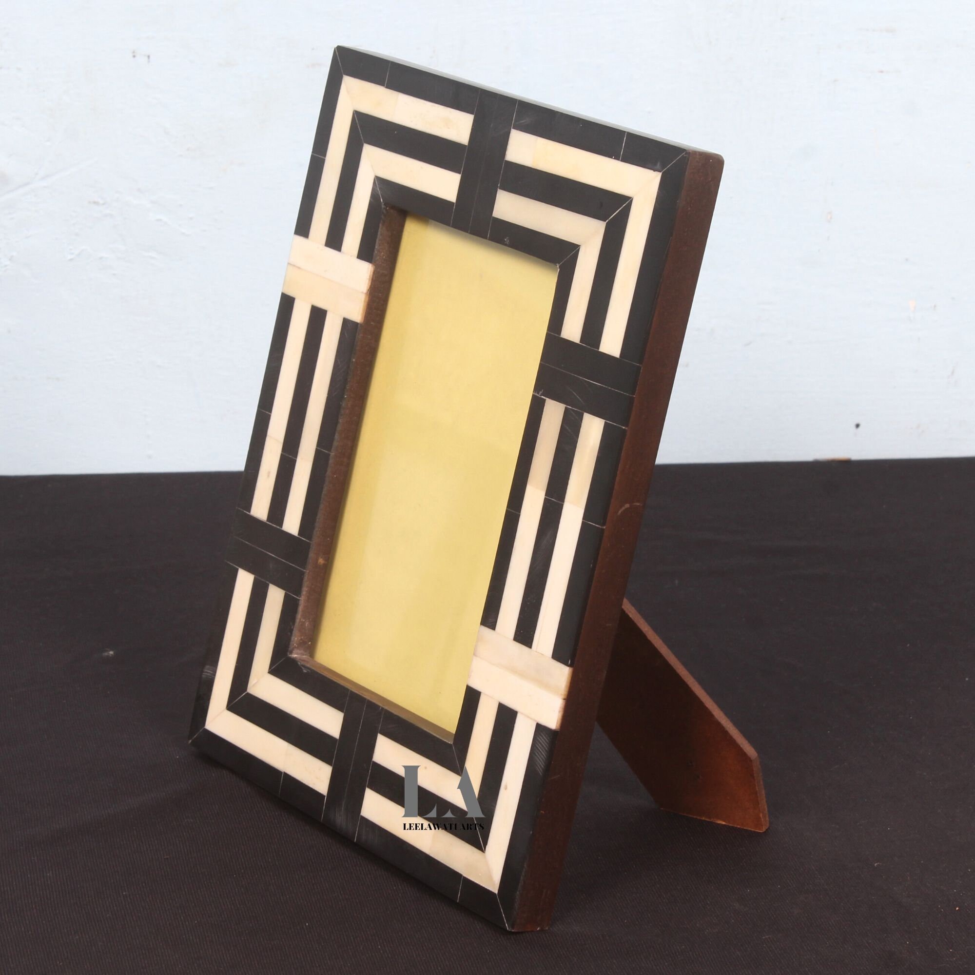 India Handmade Bone Inlay Photo Frames Black and White - Etsy