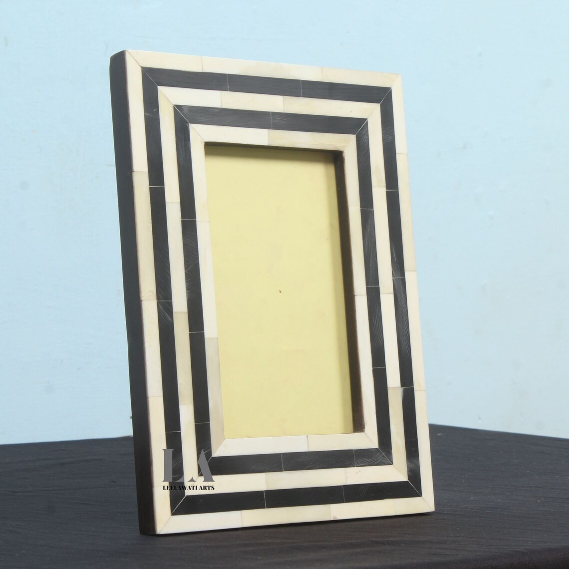 India Handmade Bone Inlay Photo Frames Black and White - Etsy