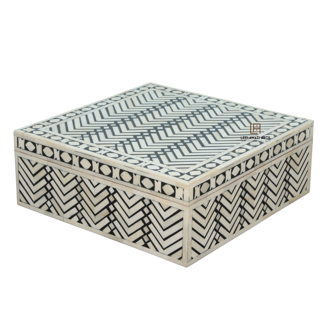 Bone Inlay Box, Home Décor Jewelry Box, Storage Box, Gifts Box ...