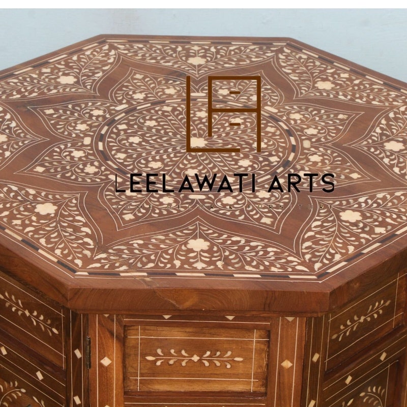 Moroccan Bone Wood Table - Etsy