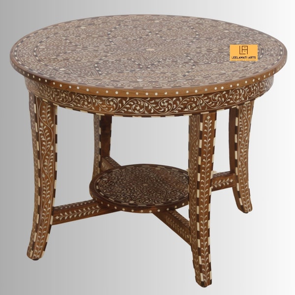 Bone Inlay Table - Etsy