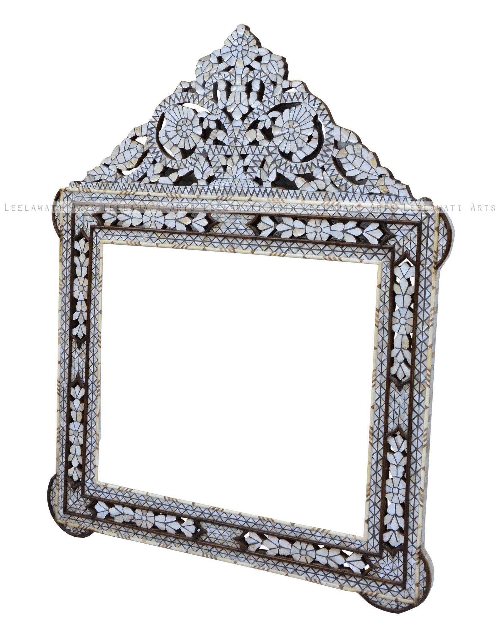 Wood Mirror Frame Moroccan Style Mehrab Design Mirror Framed | Etsy