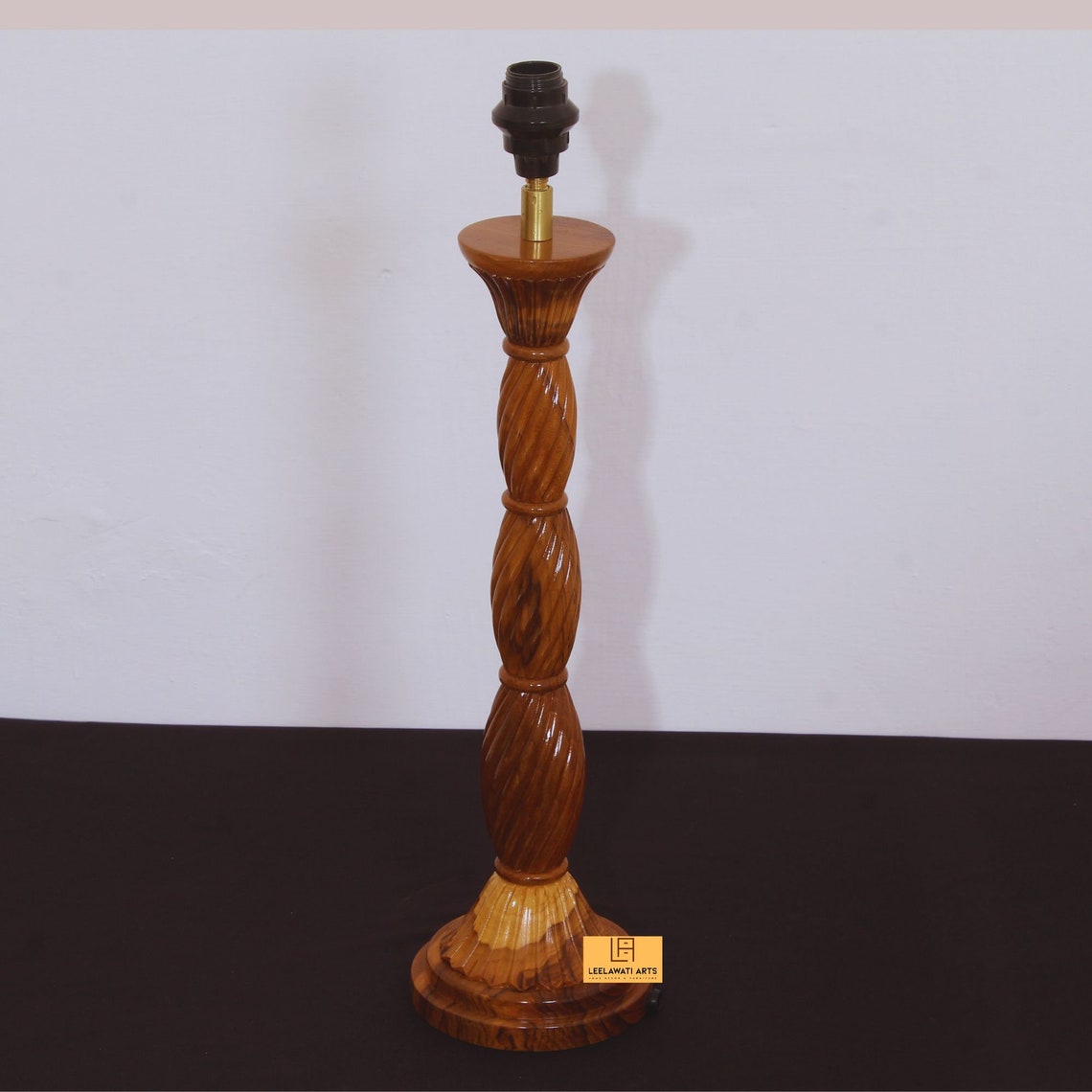 Wood Table Lamp Home Decorative | Wood Carving Design Lamp Night Stand ...