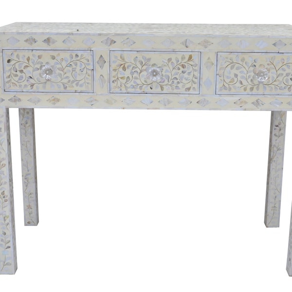 Mother of Pearl Inlay Console Tables - Etsy