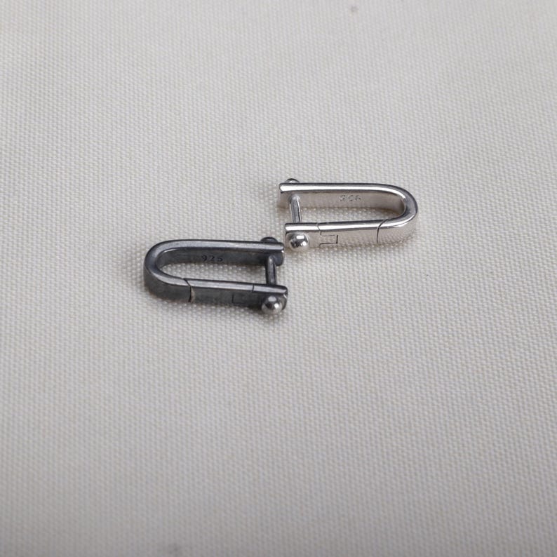 Silver Horseshoe Clasp, Silver U Clasp, Bracelet Clasp, Necklace Clasp ...