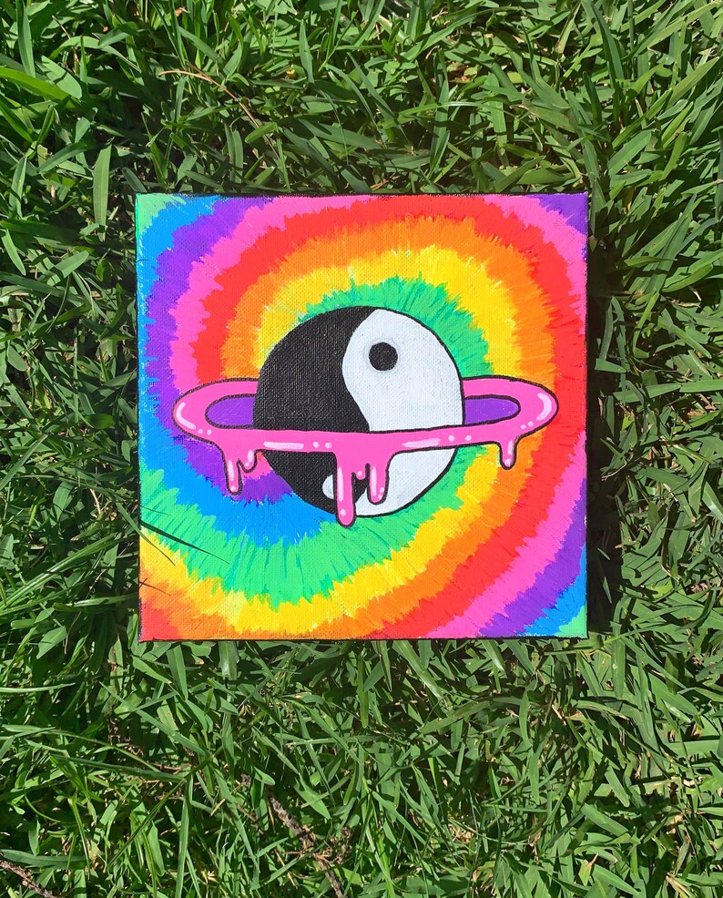 Trippy Drip Planet Psychedelic Art-Ambies Beauty by the Sea | Etsy