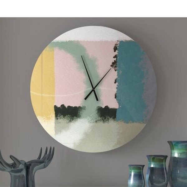 Yellow Wall Clock - Etsy