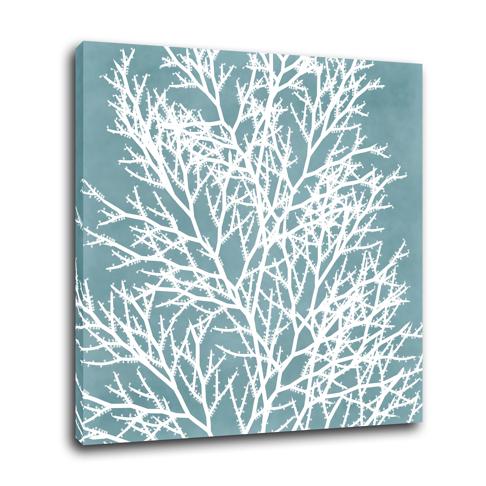 Blue Sea Leaves Nautical Ocean Modern Graphic Art Print on - Etsy