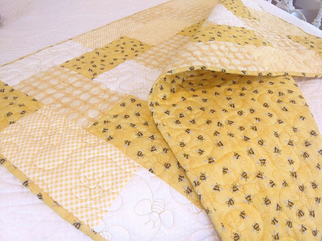 Bumble Bee Patchwork Quilt - Etsy