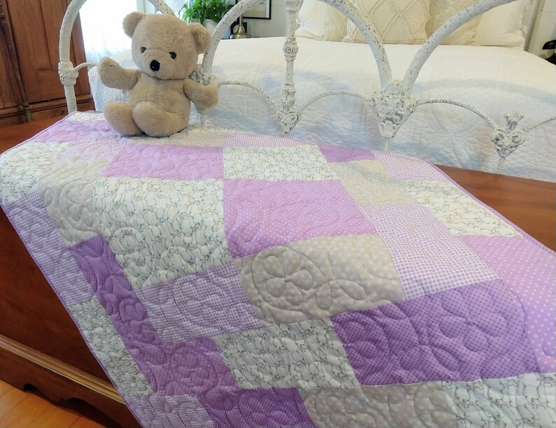 Purple Elephant Patchwork Quilt - Etsy