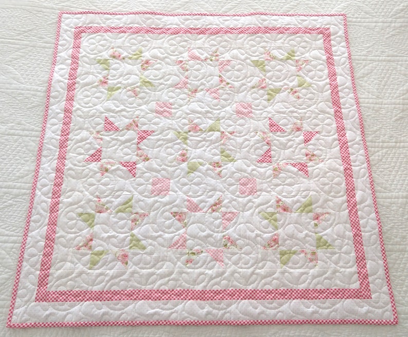 Pretty in Pink Baby Quilt - Etsy