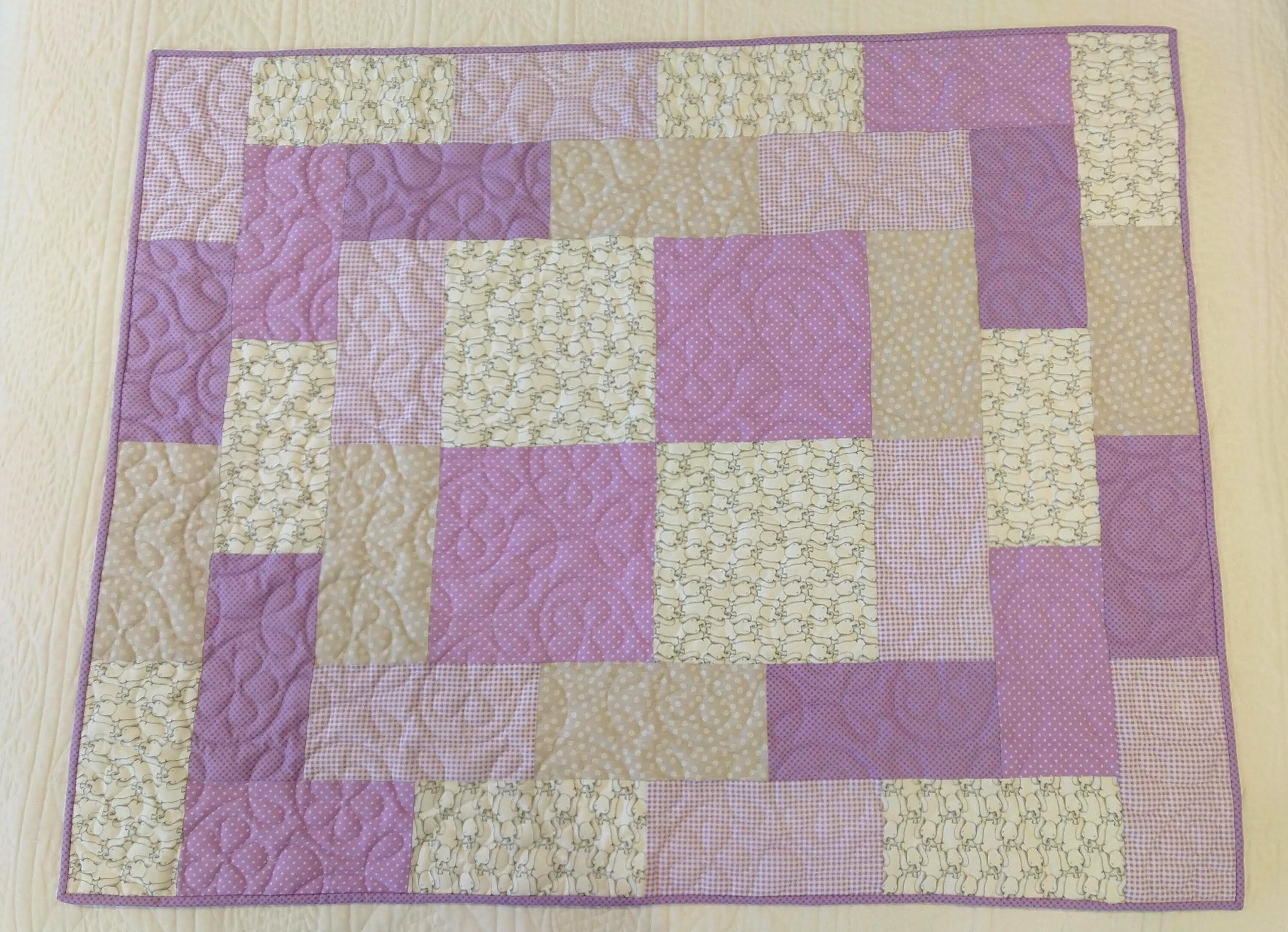 Purple Elephant Patchwork Quilt - Etsy