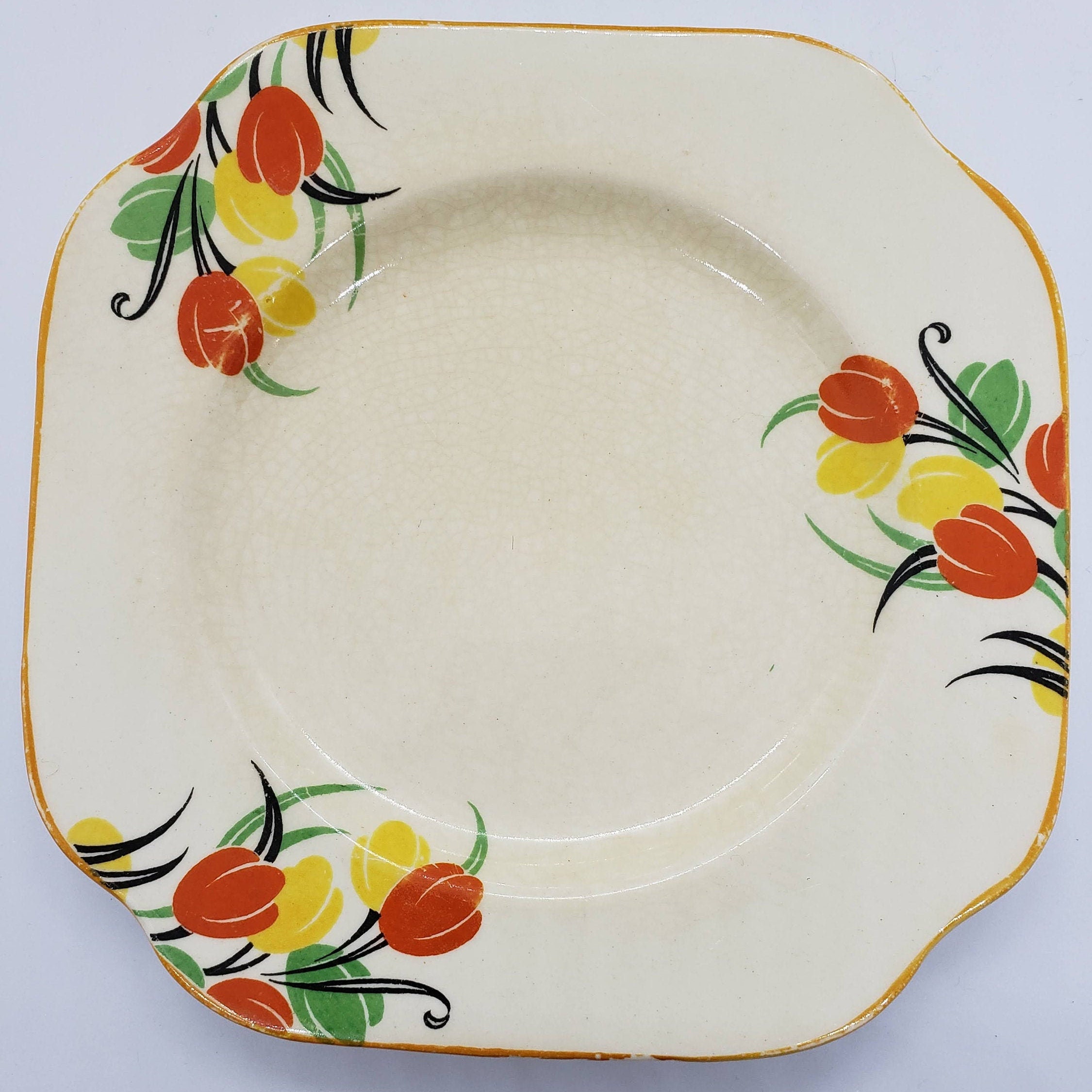 Vintage Platter & Dessert Plate - Morley Fox "arlem" Homeleigh Ware ...