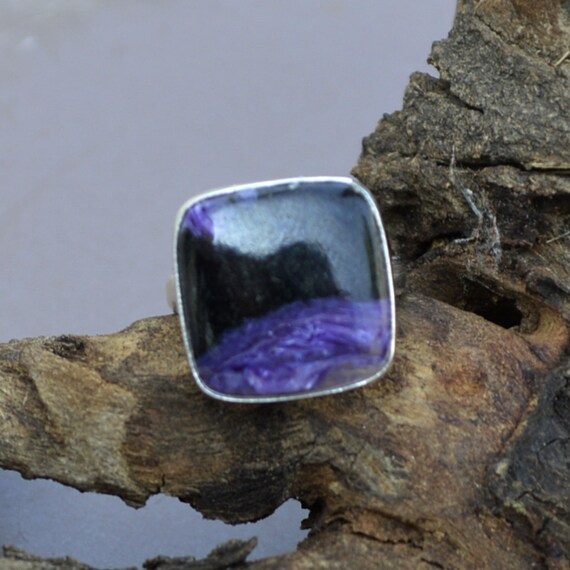 Amazing Charoite Ring Charoite Gemstone Ring Purple Charoite | Etsy