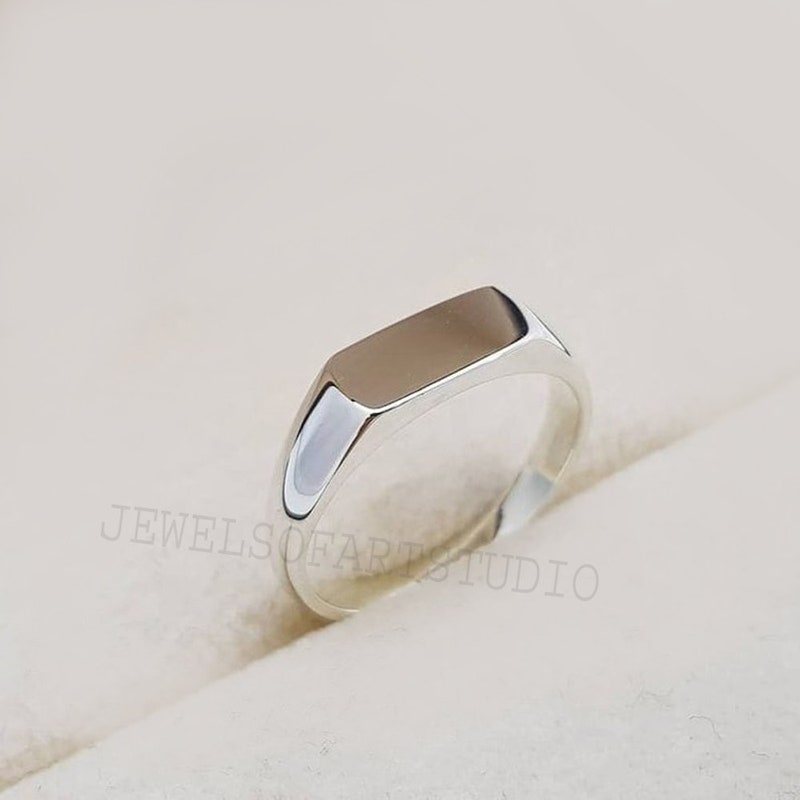 Bar Ring Silver - Etsy