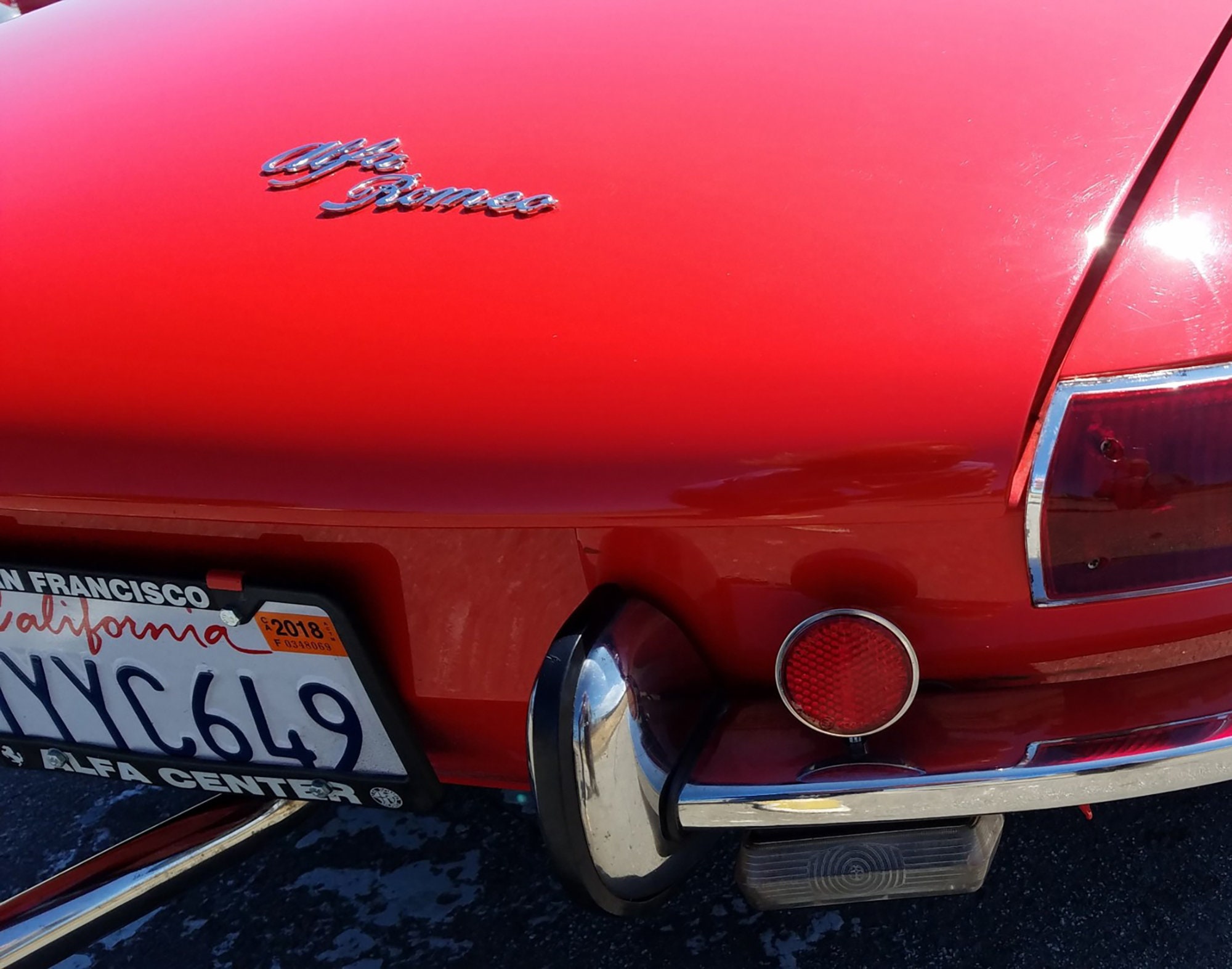 Alfa Romeo Spider Duetto Trunk Badge Boot Script Retro Emblem Metal ...