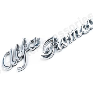 Alfa Romeo Spider Duetto Trunk Badge Boot Script Retro Emblem Metal ...