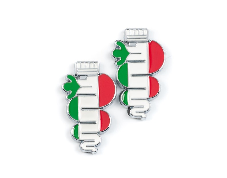Alfa Romeo Serpent Métal Autocollant 3D Ensemble de Deux Badges Fender ...