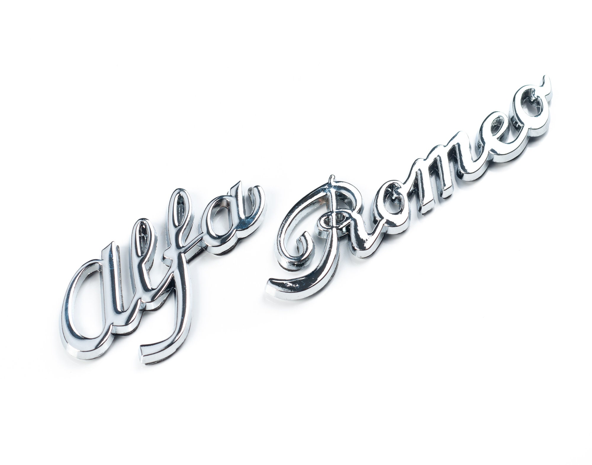 Alfa Romeo Spider Duetto Trunk Badge Boot Script Retro Emblem Metal ...