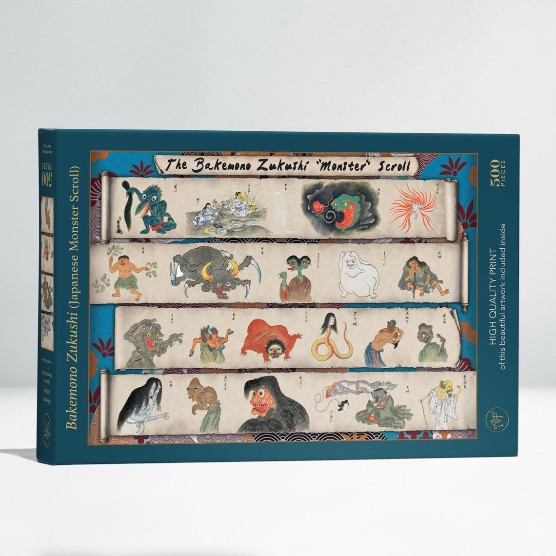 Bakemono Zukushi (japanese Monster Scroll); 500-piece Velvet-touch ...