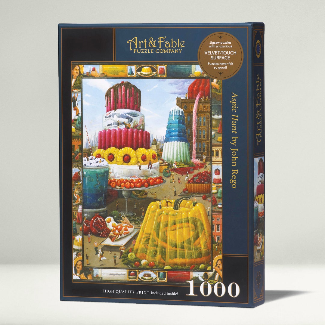 Aspic Hunt Art by John Rego Art; 1000-piece Velvet-touch Jigsaw Puzzle ...
