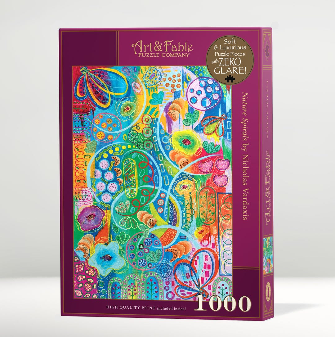 Nature Spirals; 1000-piece Velvet-touch Jigsaw Puzzle Featuring the Art ...