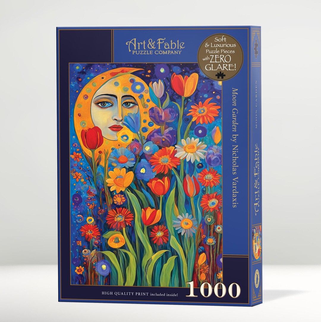 Moon Garden; 1000-piece Velvet-touch Jigsaw Puzzle Featuring the Art of ...