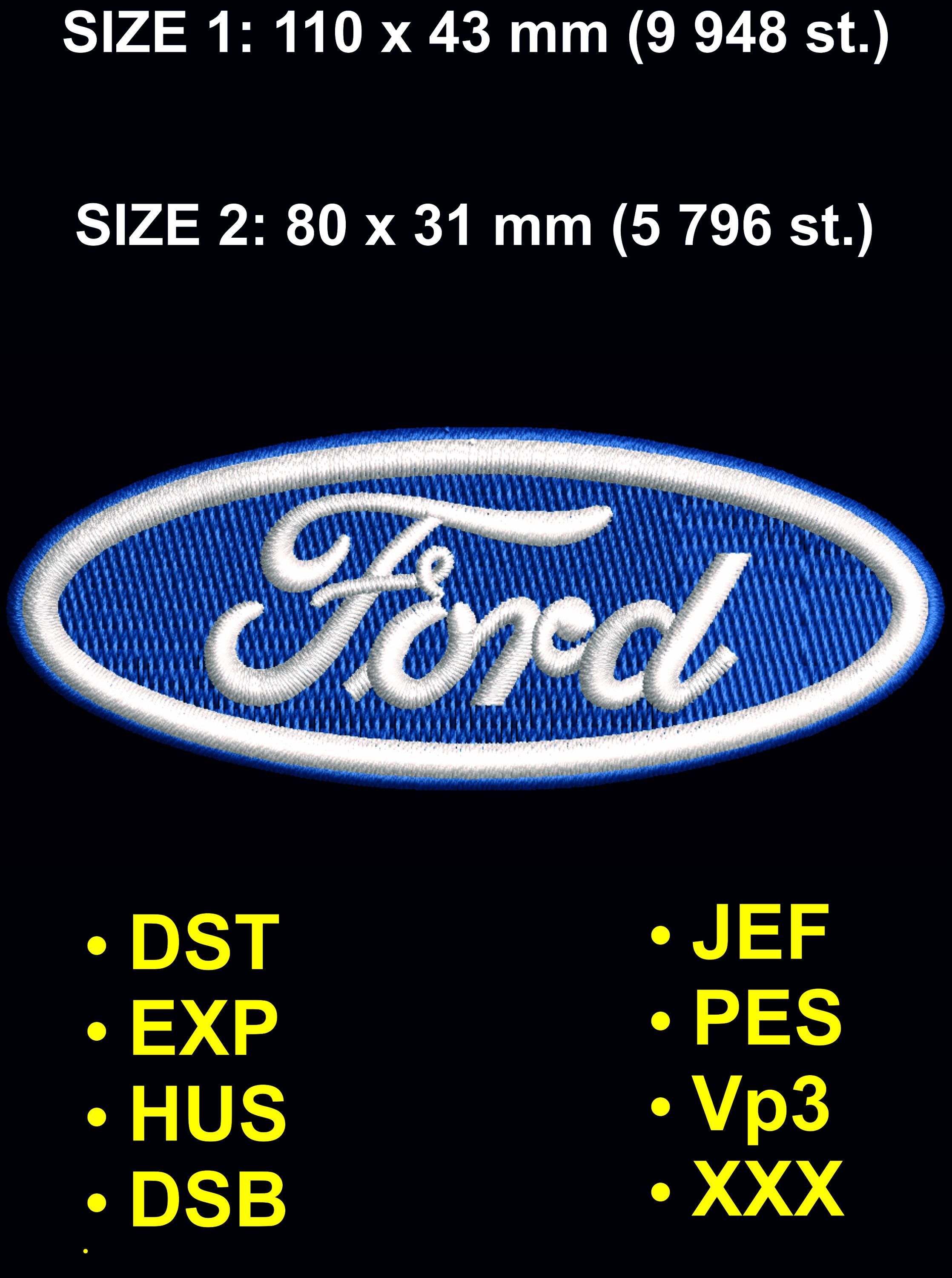 Ford Logo Embroidery Design - Etsy