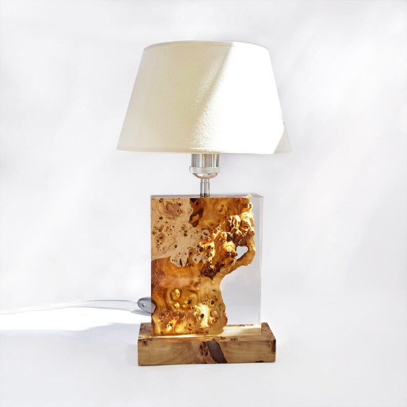Epoxy Lamp Epoxy Resin Wood Night Light Vintage Wooden Epoxy - Etsy