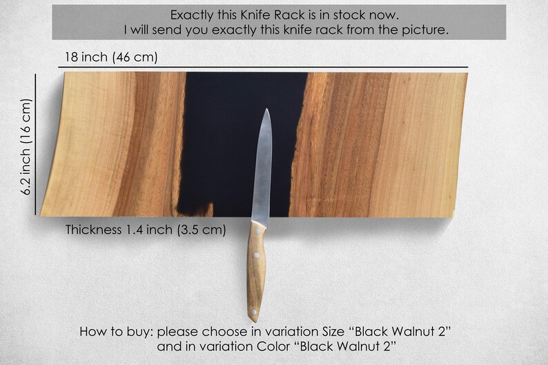 Large Magnetic Knife Rack Block Holderknife Block - Etsy