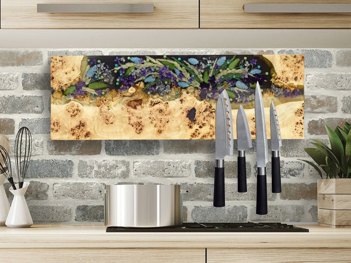 Large Magnetic Knife Rack Block Holderknife Block - Etsy