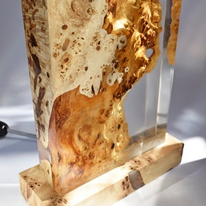 Epoxy Lamp Epoxy Resin Wood Night light Vintage Wooden Epoxy | Etsy