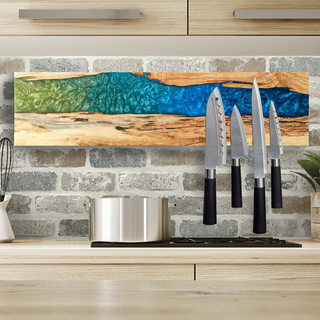 Large Magnetic Knife Rack Block Holderknife Block - Etsy